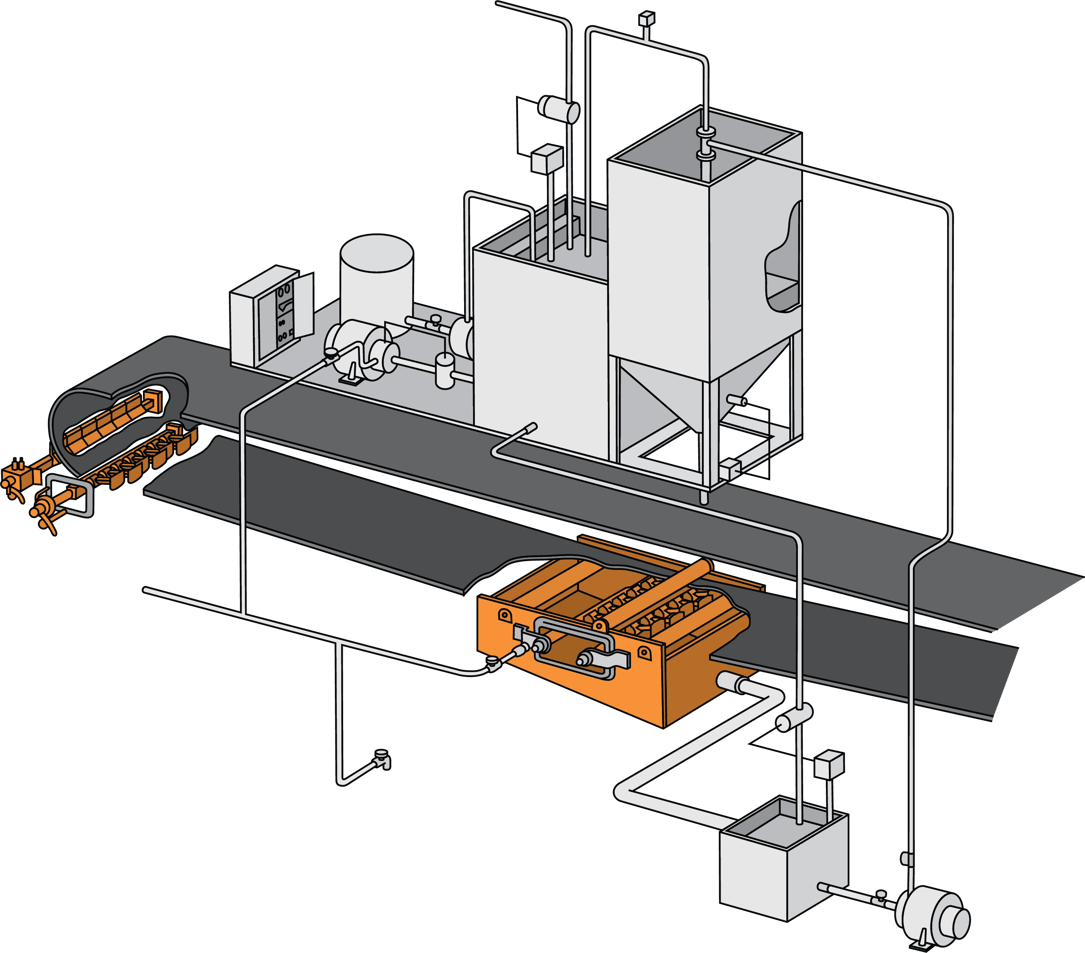 Introducing Water To The Conveyor Belt Cleaning Process